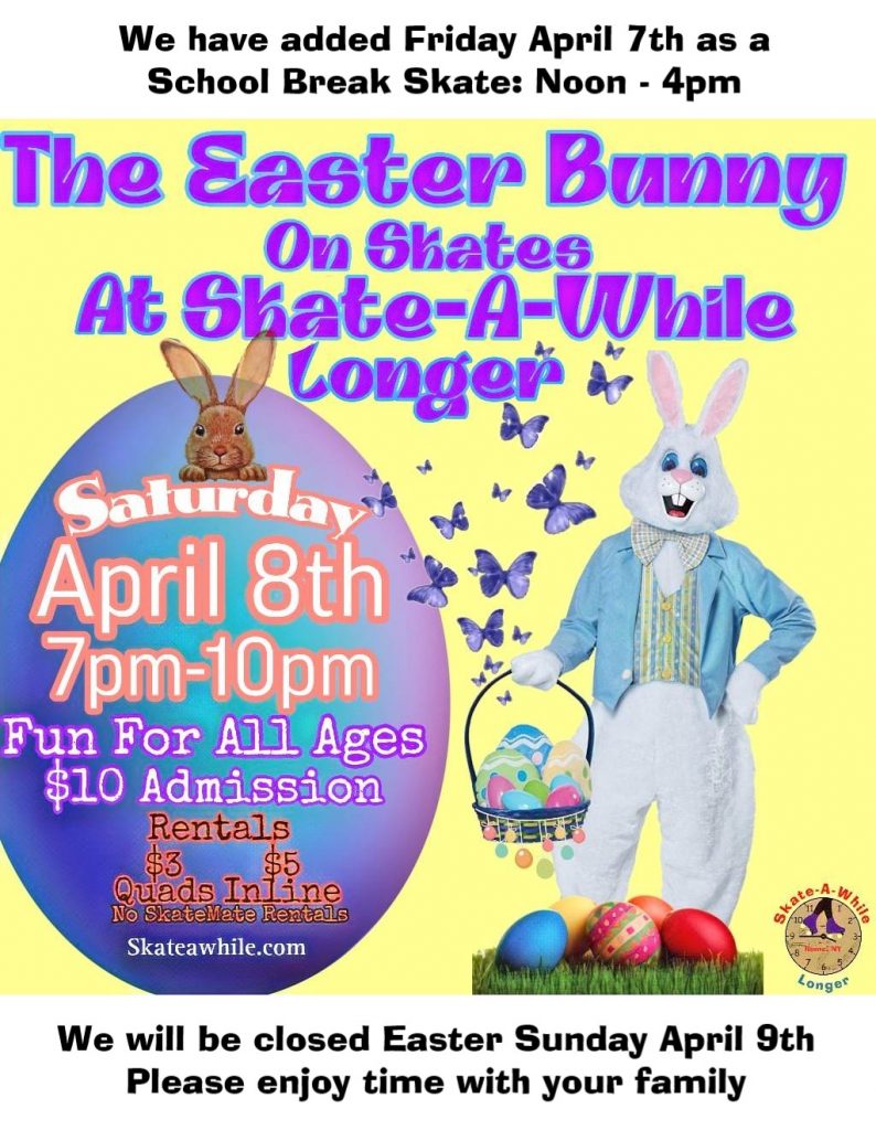 Easter Bunny on Skates – Skate-A-While Longer LLC